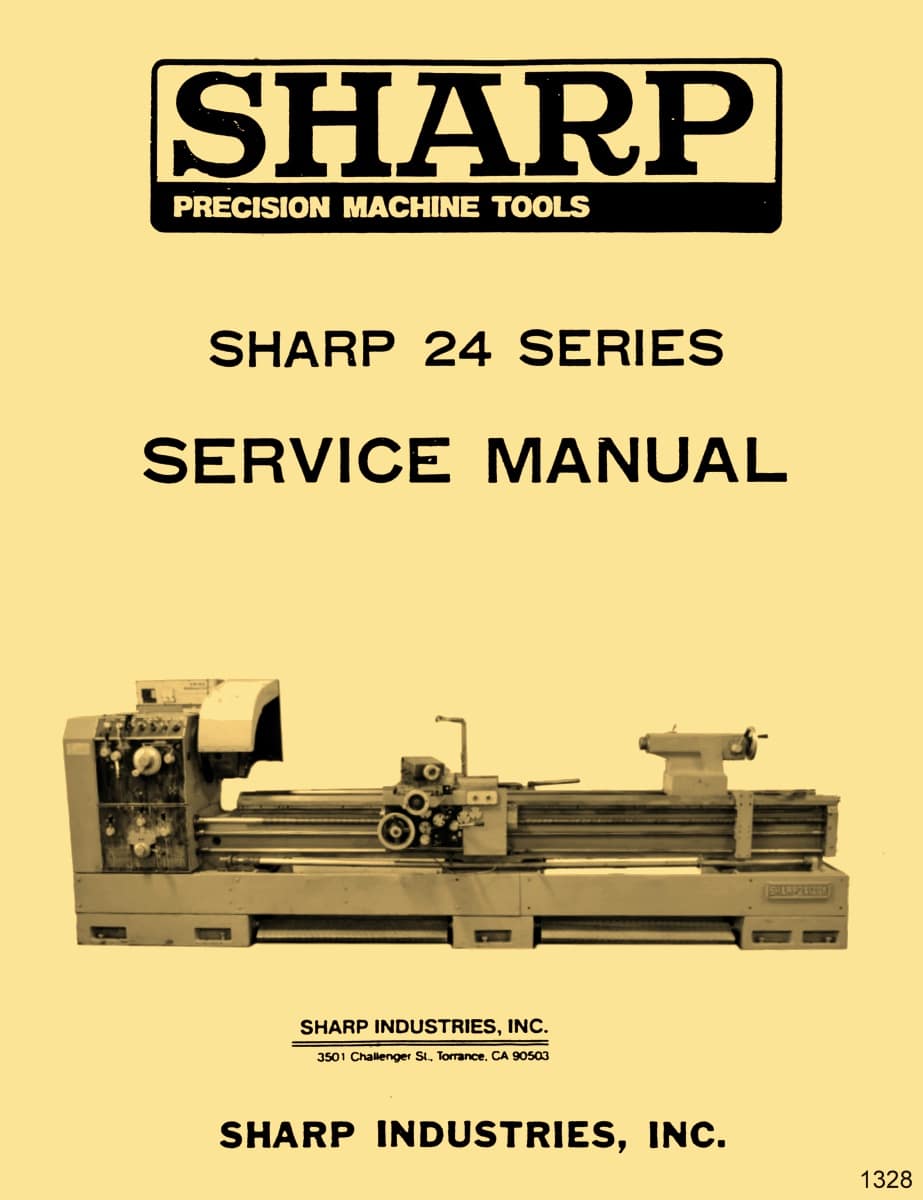 Sharp Lathe Manual - truecup